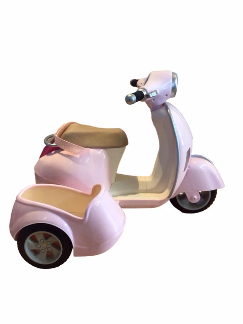 OUR GENERATION DOLL Bluetooth Musical Scooter And Sidecar Motorbike ...