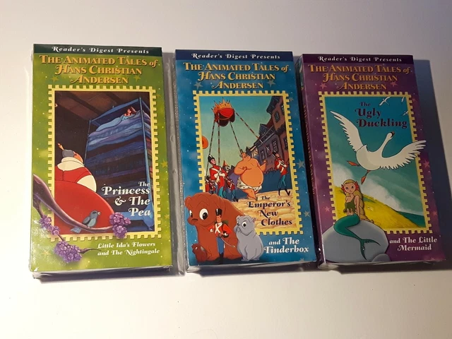 3 SEALED VHS tapes Animated tales of Hans Christian Anderson Reader`s ...