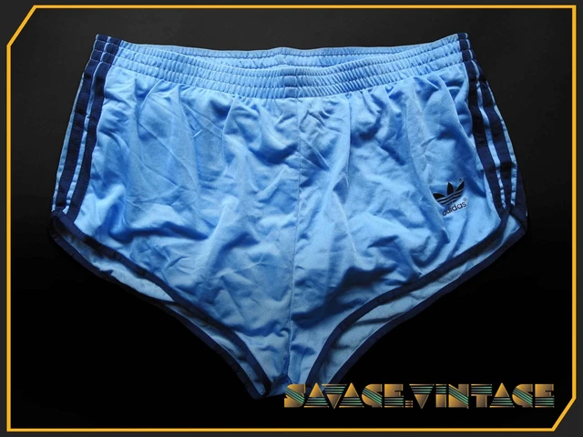 VINTAGE ADIDAS Shorts D5 M Retro Sprinter Racer Shiny Sporthose 80S ...
