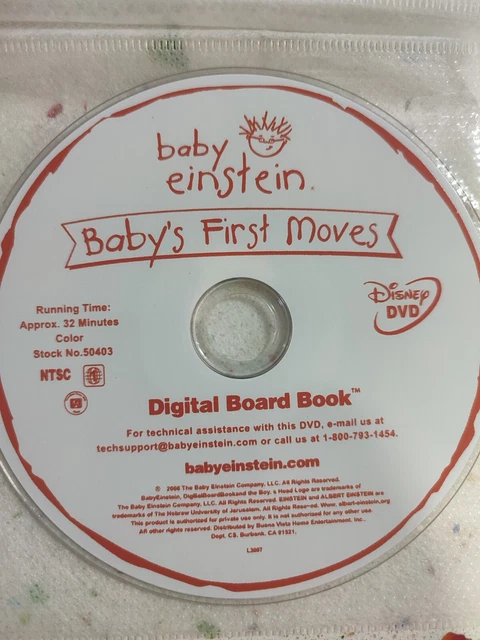BABY EINSTEIN DVD Baby's First Moves Dvd Sin Caja Suelto Region Ntsc ...
