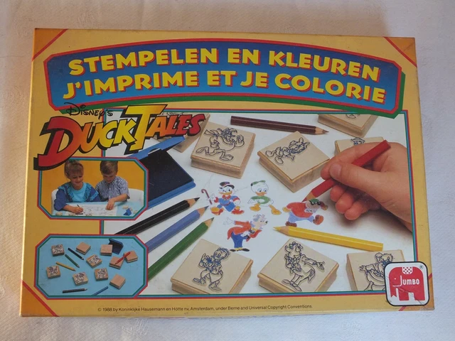 ANCIENNE BOITE DE TAMPONS JUMBO // Disney's Duck Tales // PICSOU Donald ...