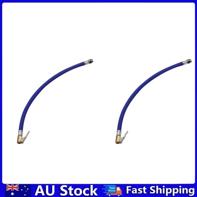 CAR TIRE INFLATOR Hose Flexible Tire Inflation Extension Tube (Blue ...