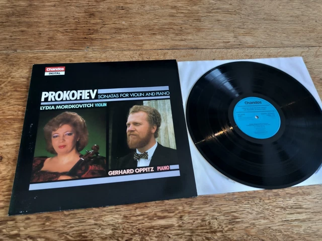 PROKOFIEV VIOLIN SONATAS Mordkovitch UK ED1 Chandos Digital Stereo ABRD ...