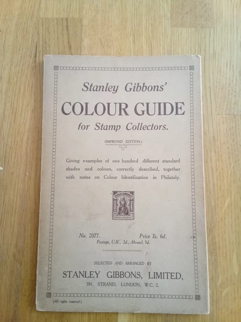 ORIGINAL STANLEY GIBBONS COLOUR GUIDE - in very good condition £45.00 ...