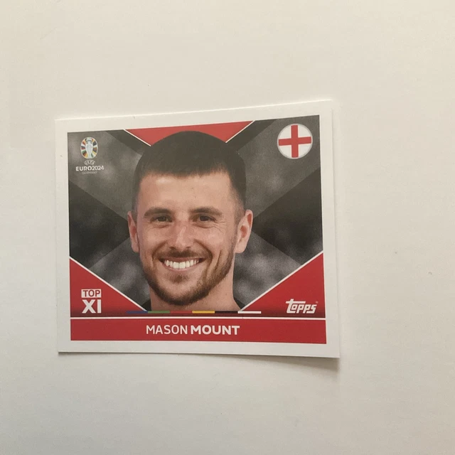 TOPPS UEFA EURO 2024 sticker Mason Mount No Eng Top 1 Mint £1.40 ...