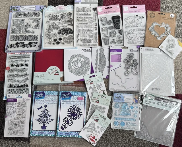 CRAFT BUNDLE STAMPS, Dies Etc Papercraft Clear out. Christmas. Winter ...