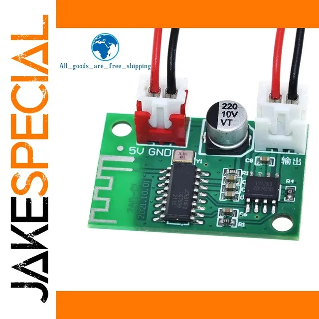 JAKESPECIAL – BLUETOOTH Mono Class D Amplifier Module 5W for Projects ...