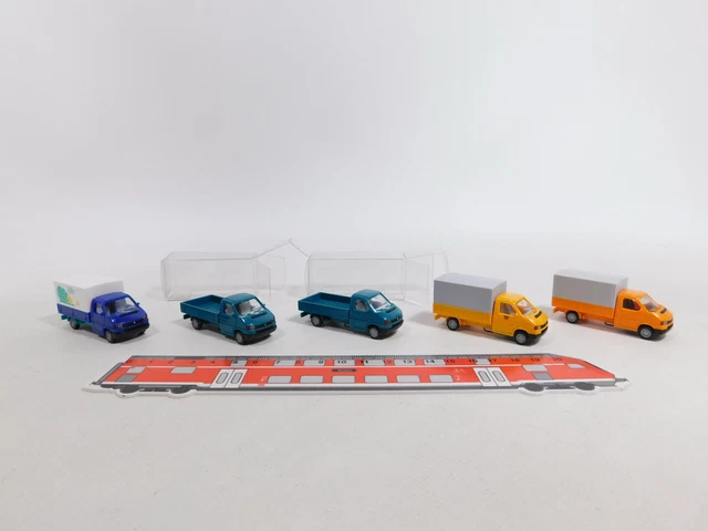 CV46-0,5# 5X LKW VW T4 H0/1:87 298 Worldwide Express + Post Etc, TOP ...