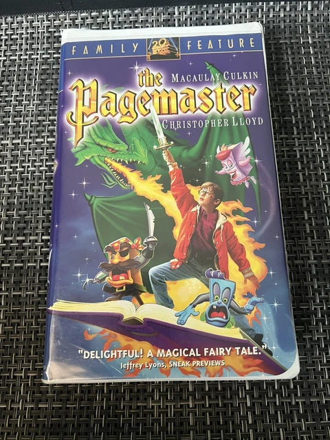 THE PAGEMASTER (VHS, 1995, Clamshell) Macaulay Culkin, Christopher ...