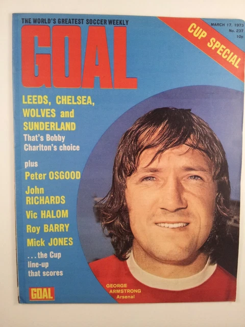 GOAL MAGAZINE #237 : March 1973 : Vintage Football Magazine £9.95 ...