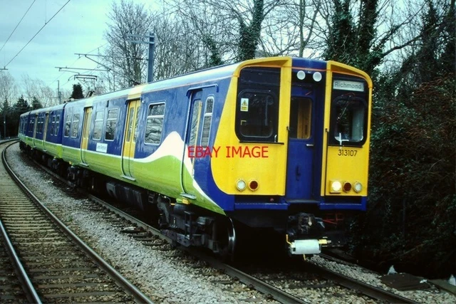 PHOTO CLASS 313 3-Car Emu No 313 107 Leaving Gospel Oak On A North ...