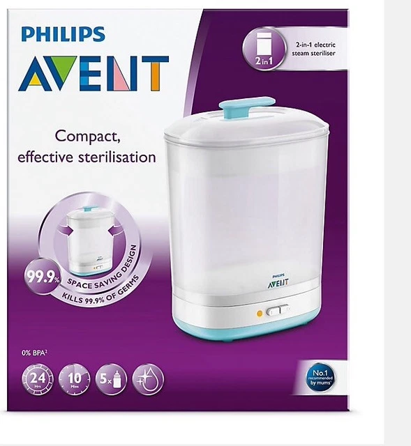 PHILIPS ADVENT 2 In 1 Electric Steam Sterilliser Brand New Essential ...