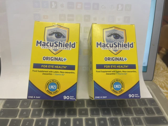2 BOX MACUSHIELD Original Plus Capsules 90 Day Pack, Eye Health Food ...