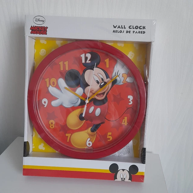 DISNEY MICKEY MOUSE Wall Clock Retro Disney Cartoons New In Box £8.00 ...