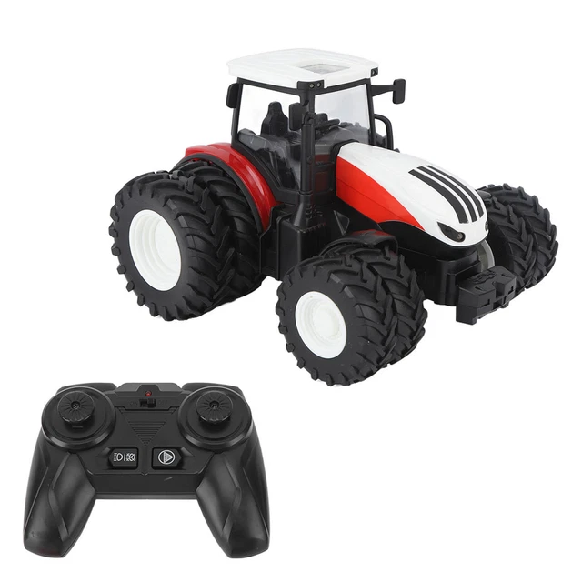 (RED) REMOTE CONTROL Tractor 1/24 2.4Ghz Shockproof RC Farm Tractor Toy ...