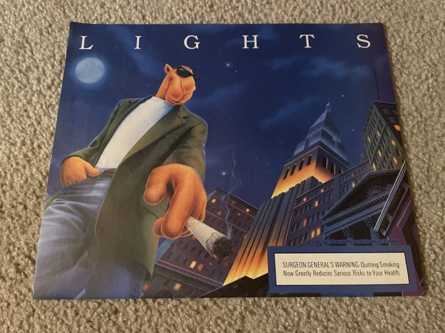 VINTAGE 1996 JOE CAMEL LIGHTS CIGARETTES Print Ad 1990s CONVERTIBLE £5. ...