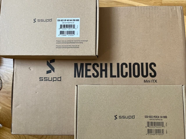 Ssupd Meshlicious Mini Itx Case Black Pcie 4 0 And 4k Angled Hdmi £