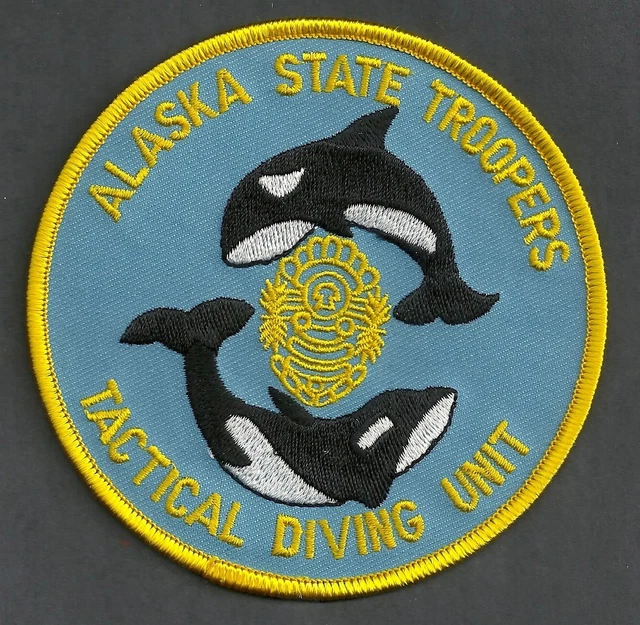 ALASKA STATE TROOPERS Tactical Diving Unit Fabric Patch £7.55 - PicClick UK
