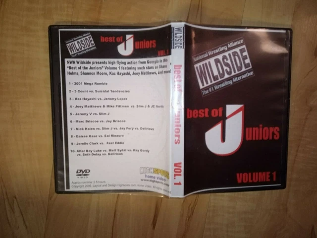 WRESTLING DVD NWA Wildside Best of Juniors Vol.1 WWF WWE WCW TNA ECW ...