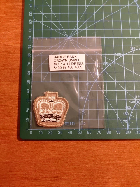 BRITISH ARMY MILITARY Rank, Crown Small, No7 And No14 Dress £2.00 ...