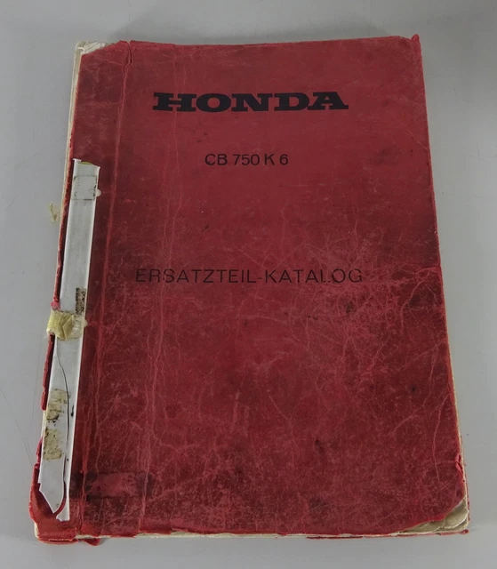 PARTS CATALOG / Spare Parts List Honda CB 750 K 6 £23.13 - PicClick UK