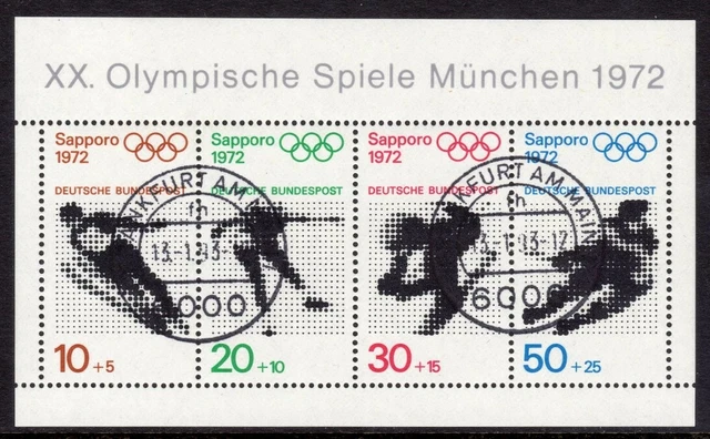 DEUTSCHLAND SCOTT #B475A sehr guter Zustand abgesagt 1971 Olympische ...