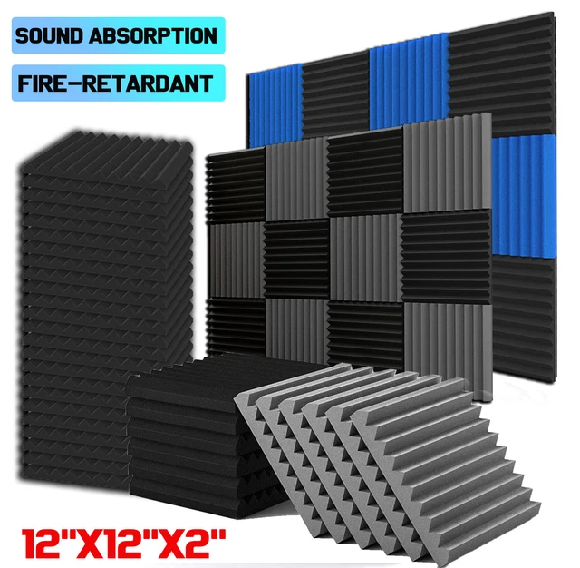 ACOUSTIC WALL PANELS Studio Sound Noise Proofing Insulation Foam 12 ...