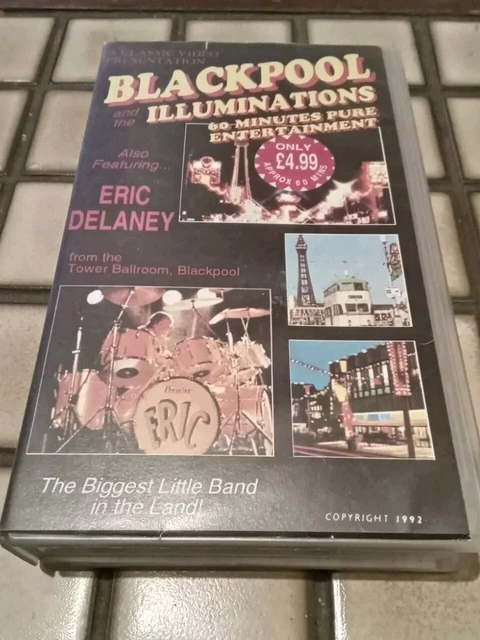 BLACKPOOL ILLUMINATIONS ERIC Delaney VHS 1992 RARE £49.89 - PicClick UK