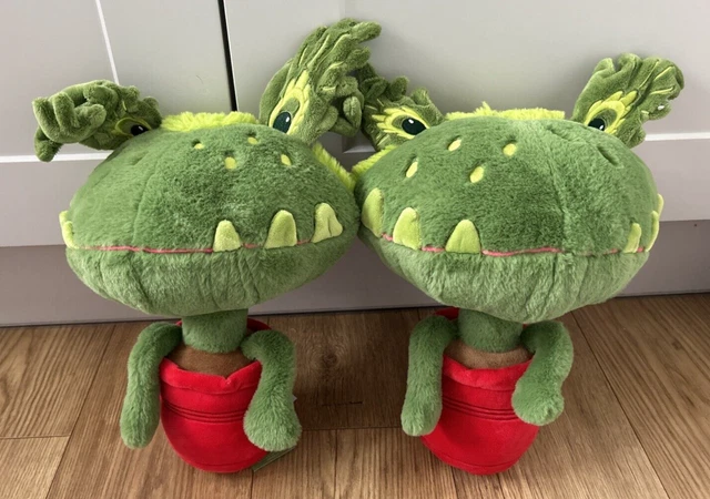 2 X JOHN Lewis advert toy Snapper Plush Soft Cuddly 2023 Venus Fly Trap ...