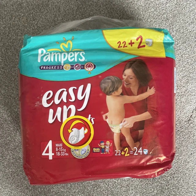 RARE VINTAGE PAMPERS Easy Up Pants Size 4 Bob the Builder £9.99 - PicClick UK