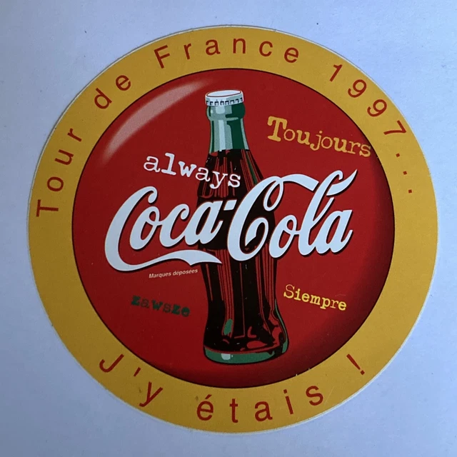AUTOCOLLANT STICKER COCA-COLA Tour de France 1997 EUR 3,90 - PicClick FR