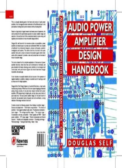 AUDIO POWER AMPLIFIER Design Handbook-Douglas Self, 978075062788 £126. ...