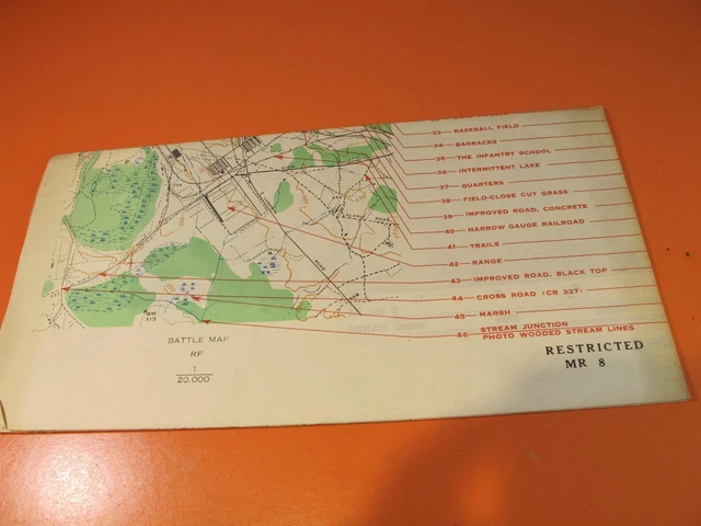 WORLD WAR 2 1944 Ft Benning Battle Map Restricted Mr8 Conventional ...