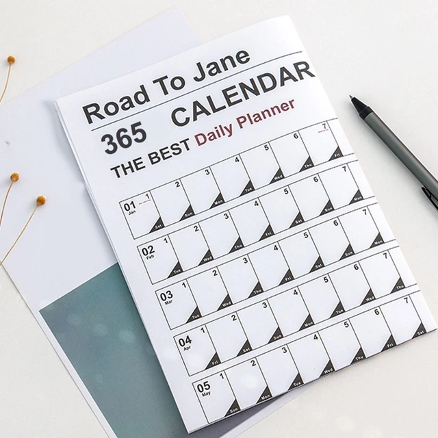 CALENDRIER MURAL ANNUEL Calendrier 365 jours Calendrier quotidien et ...