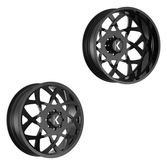 24X8.25 KG1 FORGED KD008 Orbital Black FORD/DODGE DUALLY Wheels 8x200 Set of 6 EUR 7.348,79 ...