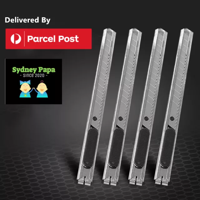 9MM STAINLESS STEEL Utility Box Cutters Retractable Blade Cutting Tool ... 9MM STAINLESS STEEL Utility Box Cutters Retractable Blade Cutting Tool ...