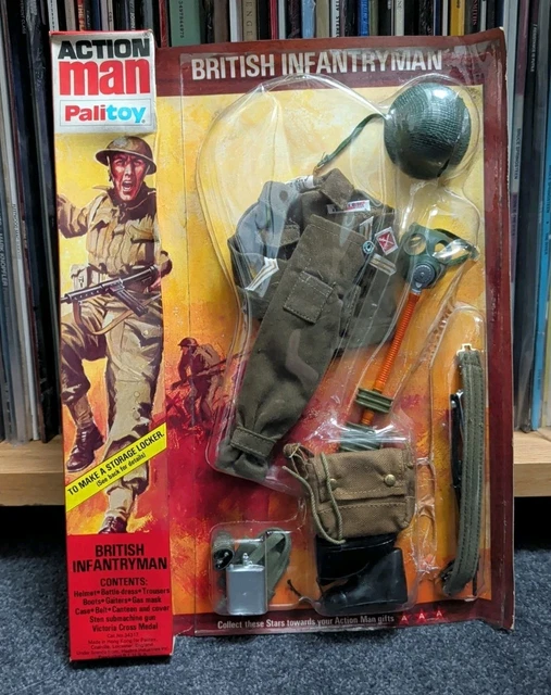 VINTAGE ACTION MAN Palitoy British Infantryman Uniform Set Sealed Card ...