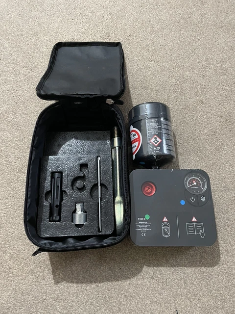 BMW,MINI COOPER(TIREFIT) TYRE inflation kit with bag,locking wheel £60. ...