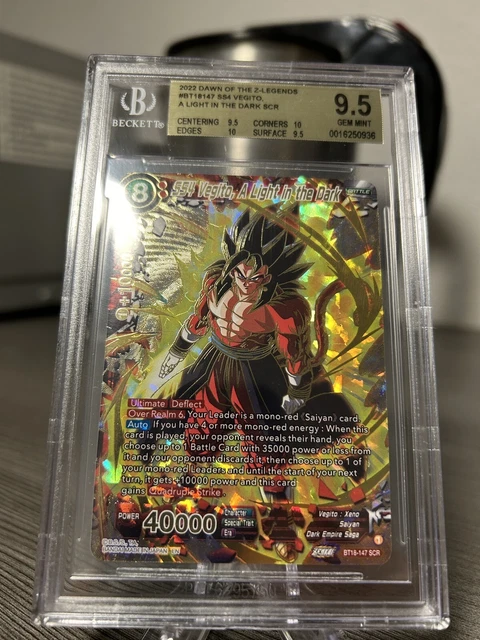 DBS CARD GAME Dawn of The Z-Legends SS4 Vegito, A Light In The Dark SCR ...