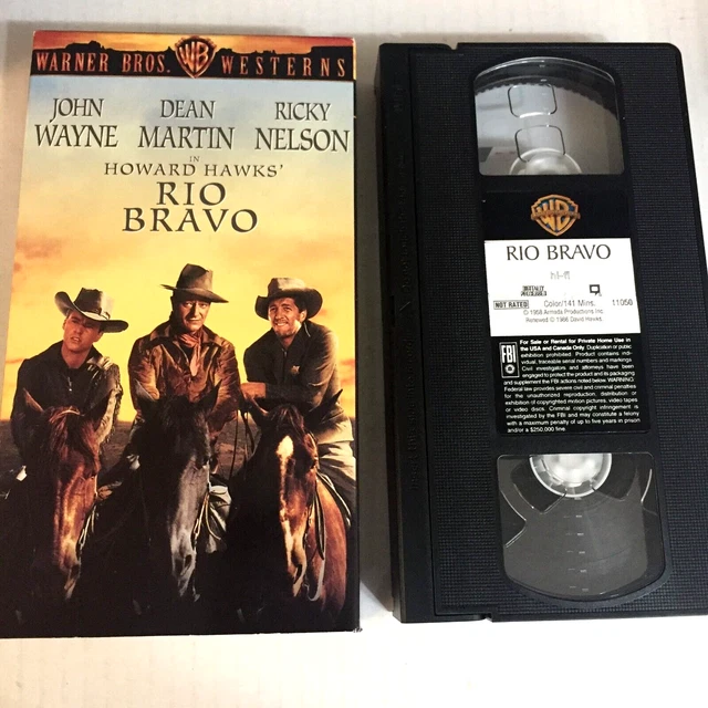 RIO BRAVO JOHN Wyne Dean Martin VHS tape Ships Free Same Day With ...