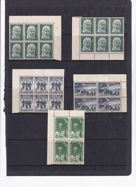 ANTARCTICA REDUCED!PRE-DECIMAL Mint Blocks As Rec'd See Scan & Desc ...