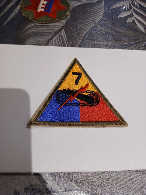 PATCH ARMEE US 7th ARMORED DIVISION WW2 original EUR 12,00 - PicClick FR