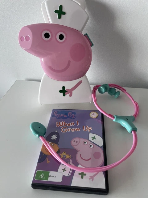 DVD & TOY Bundle - Peppa Pig When I Grow Up - PLUS Doctor Dress Ups $12 ...