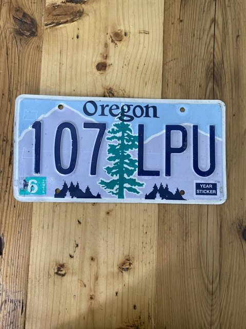 VINTAGE OREGON US Car License Plate 107 LPU £10.99 - PicClick UK