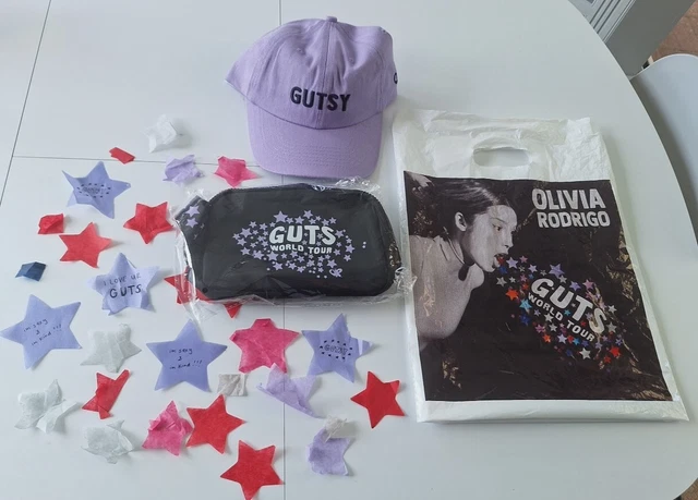 OLIVIA RODRIGO VIP Guts World Tour Merch 2024 Trading Card, Hat, Bag ...