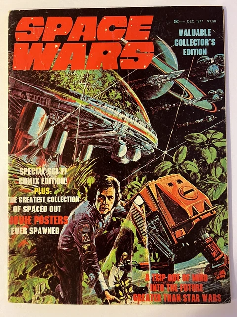 SPACE WARS MAGAZINE December 1977 Good Condition, Great mini posters ...