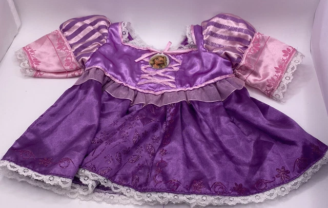 BUILD A BEAR Disney Princess Rapunzel Tangled Purple Gown Dress Teddy ...