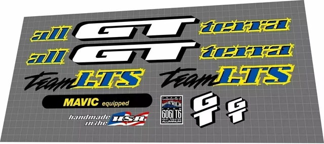 1995 GT TEAM LTS Decal Set £30.91 - PicClick UK