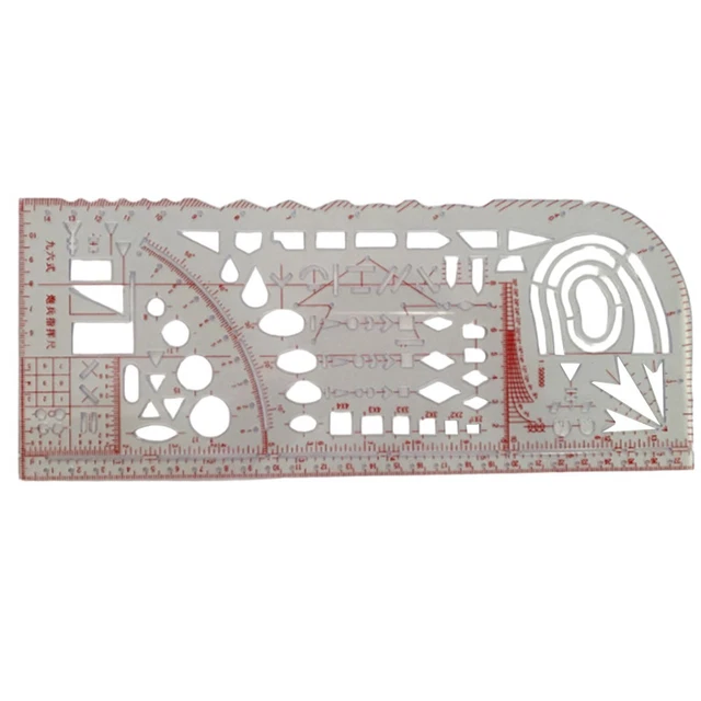 1PCS 28CM SCALE Ruler for Drawing and Annotation with Transparent ...