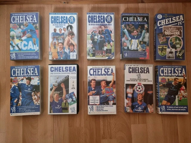 BUNDLE OF 10X Chelsea FC VHS Tapes CFC Football History £22.99 ...